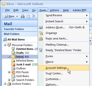 How to Set Up Outlook 2007 to Send and Receive Email